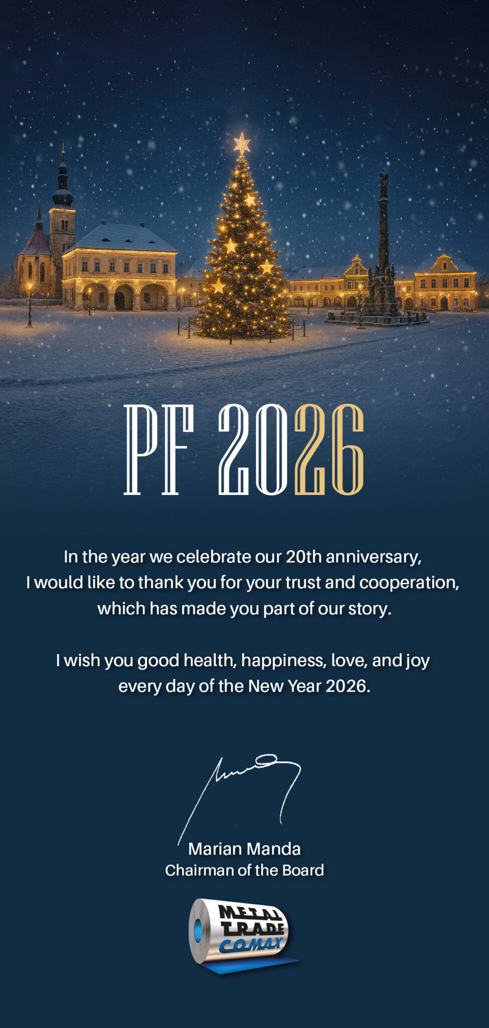 PF 2026 | METAL TRADE COMAX, a.s.